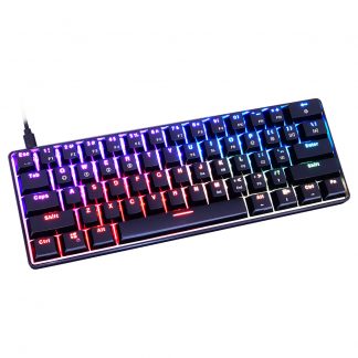 Motospeed CK61 60% RGB Keyboard with Kailh Box White switches and USB-C ...
