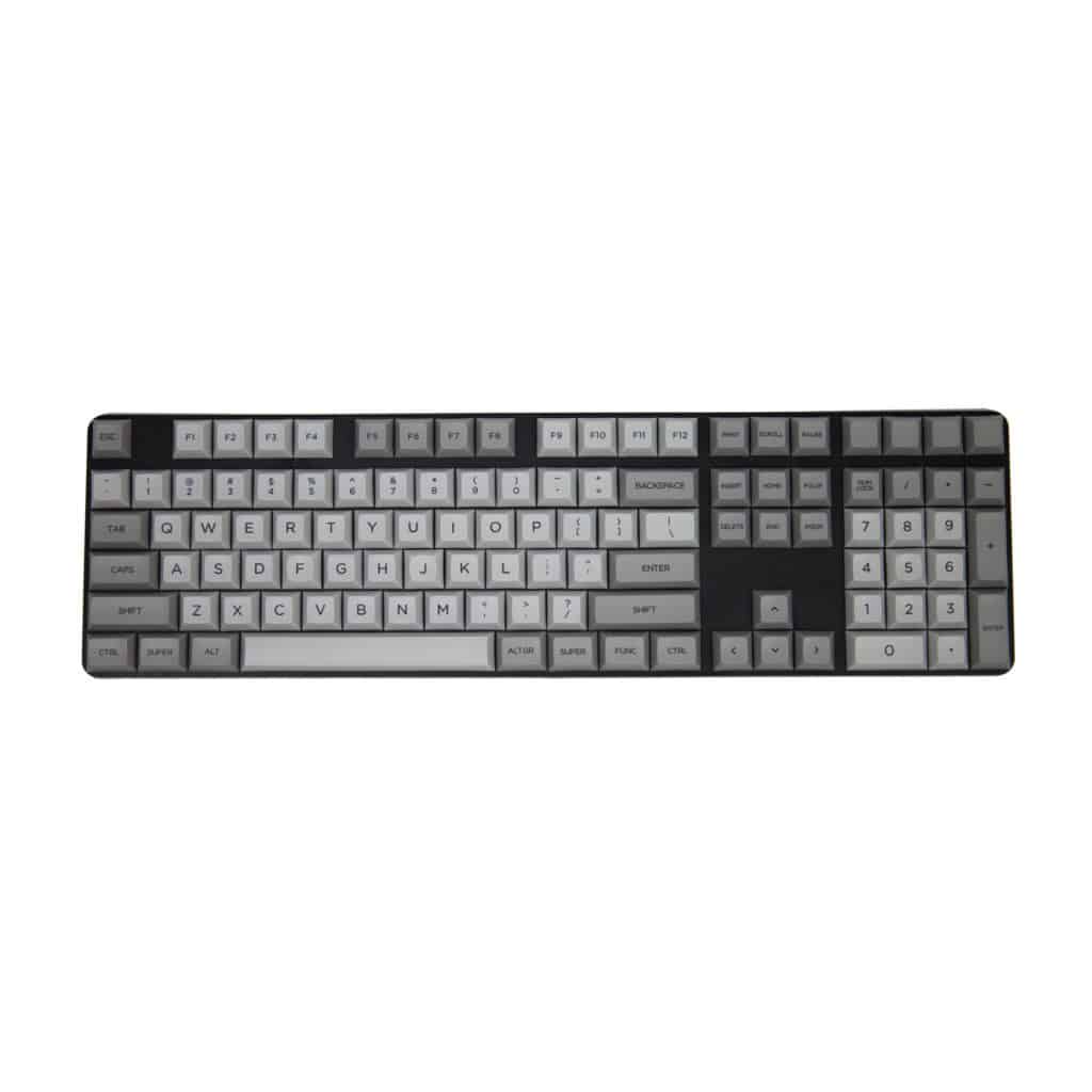 DSA Keycaps Light Gray/Dark Gray 140 Keys | Flashquark Mechanical ...
